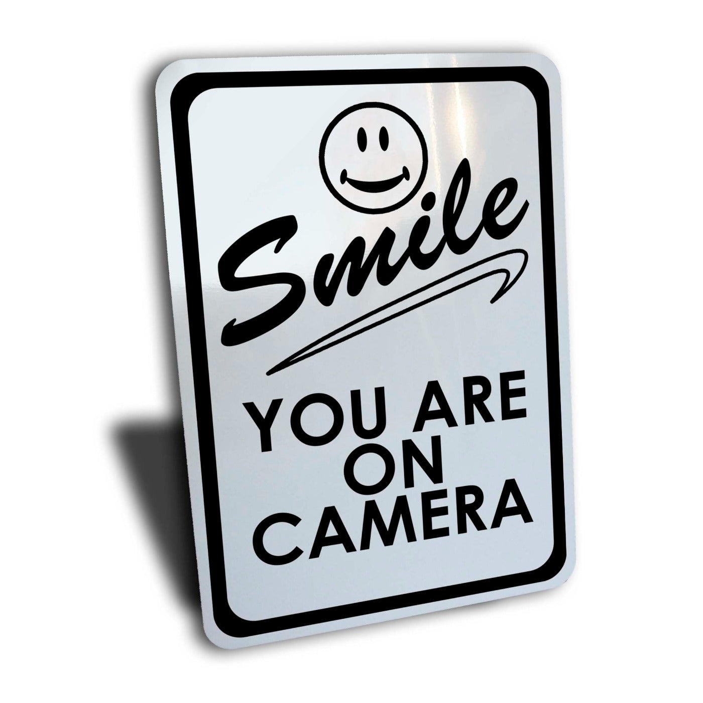 Smile You Are On Camera Video Surveillance Sign, Black, Aluminum – WAKE ...